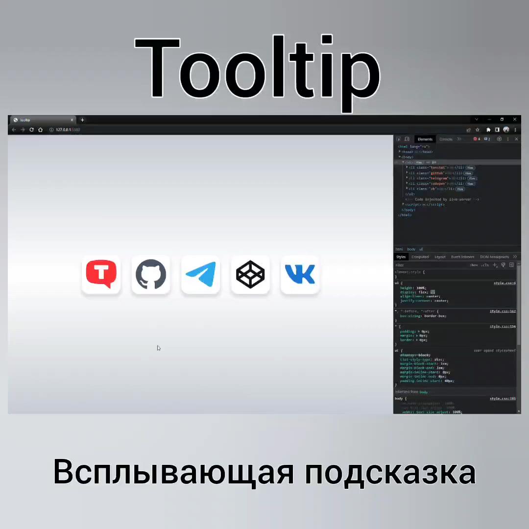 Всплывающая подсказка (tooltip) с помощью HTML и CSS — Ольга Евдокимова на TenChat.ru