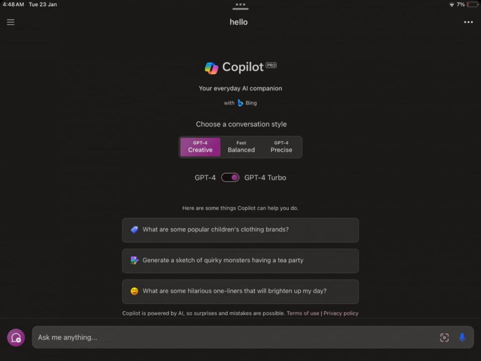 Microsoft Edge представил доступ к Copilot Pro с GPT-4 Turbo на iOS и Android⚡ — Eudgene Brenev ...