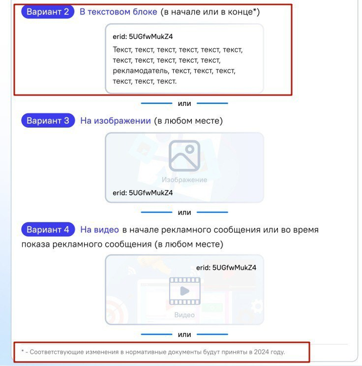 Так где всё-таки размещать токен (erid) для маркировки рекламы? — Дмитрий Хатин на TenChat.ru