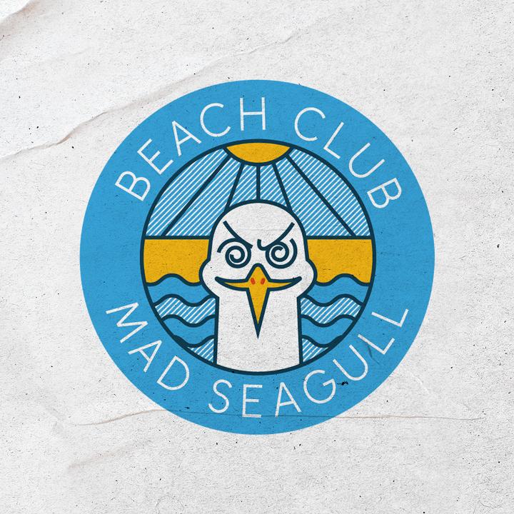Логотип пляжному клубу "Mad Seagull" — Владислав Новицкий на TenChat.ru