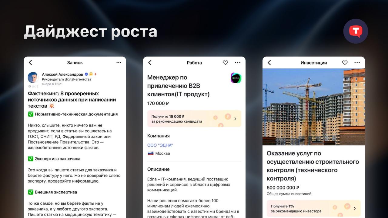 Дайджест роста в TenChat! — TenChat Рекомендует на TenChat.ru