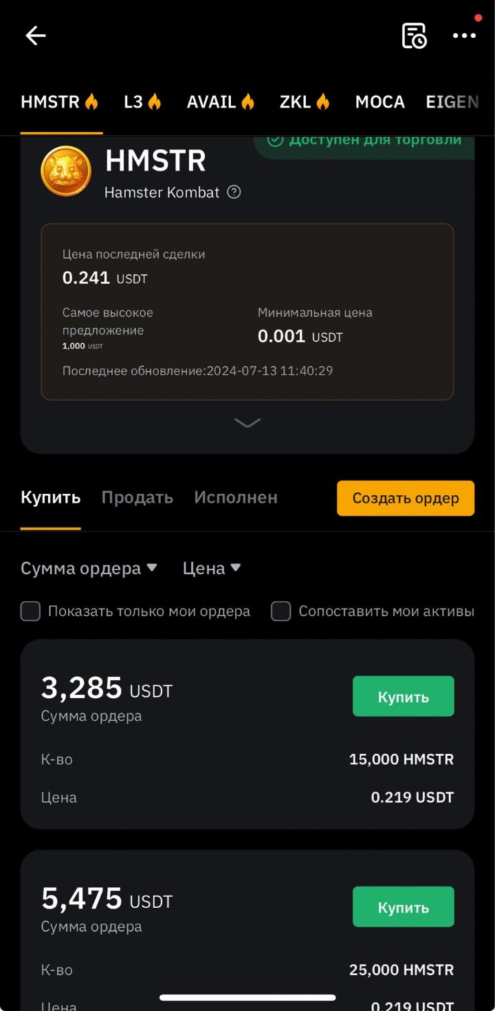 Hamster Kombat появился на премаркете ByBit — Роман Залесский на TenChat.ru