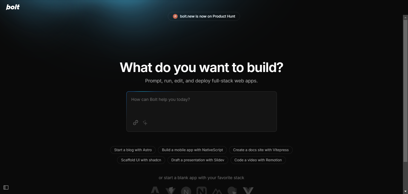 Bolt.new от StackBlitz: Полный стэк за вас, программисты! — Александр Зудиков на TenChat.ru