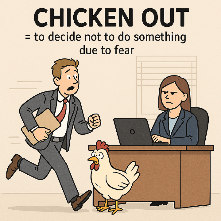 Идиома дня: chicken out — Сергей Шебанов на TenChat.ru