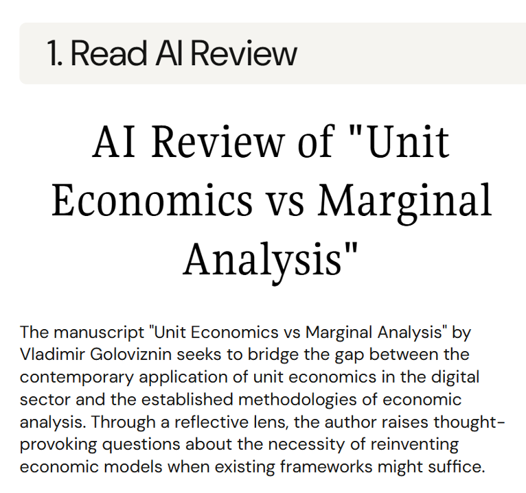 Факторы Роста - AI Review of "Unit Economics vs Marginal Analysis ...