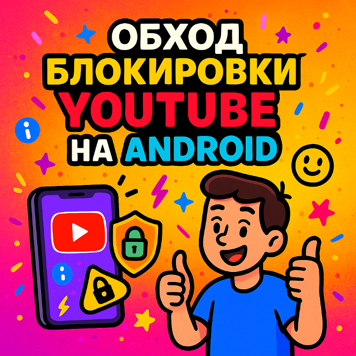 Обход блокировки YouTube на Android — быстрый и рабочий способ (июль 2025) 15.07.2025 — Полина ...