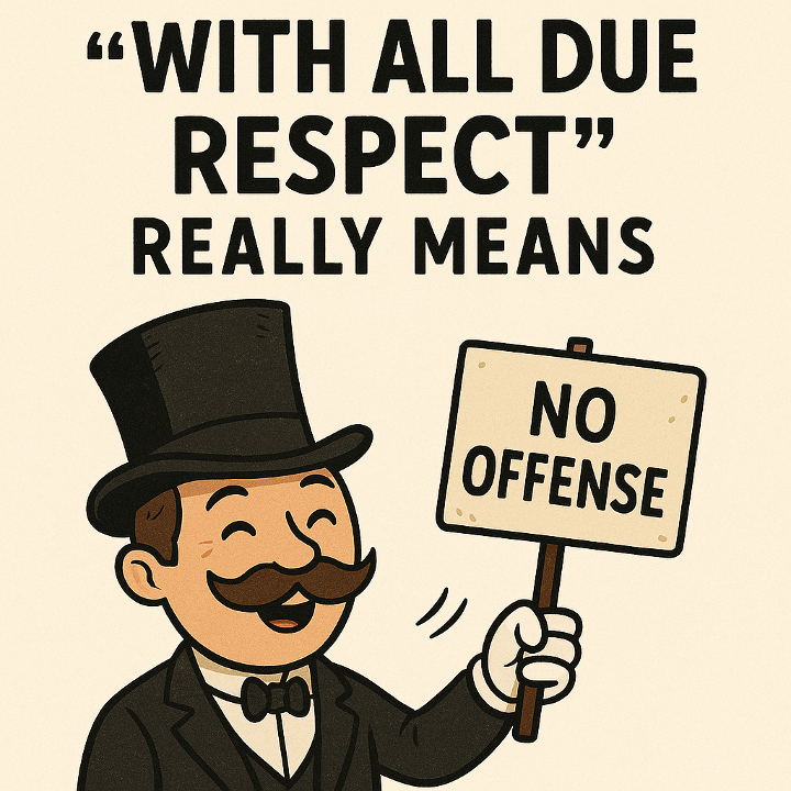 Когда говорят “With all due respect”… — Сергей Шебанов на TenChat.ru