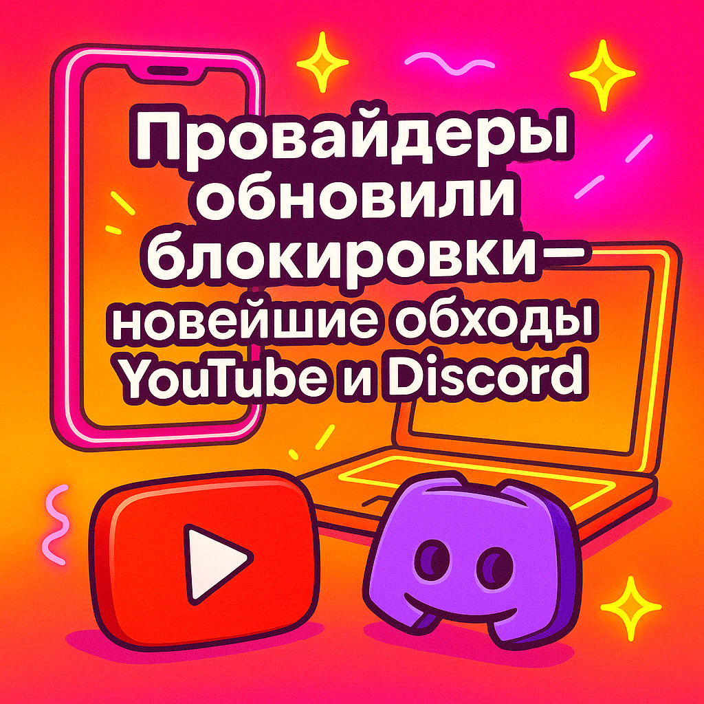 Провайдеры обновили блокировки— новейшие обходы YouTube и Discord 17.10 ...
