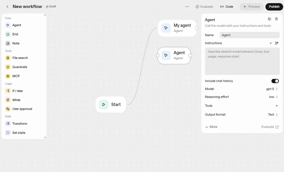 OpenAI Agent Builder: No-code конструктор ИИ-агентов — NeuroNews на TenChat.ru