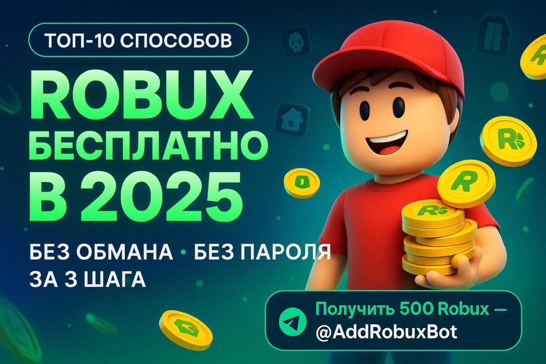 Robux в Roblox бесплатно в 2025 году: ТОП-10 способов 🎮 — Анастасия ...