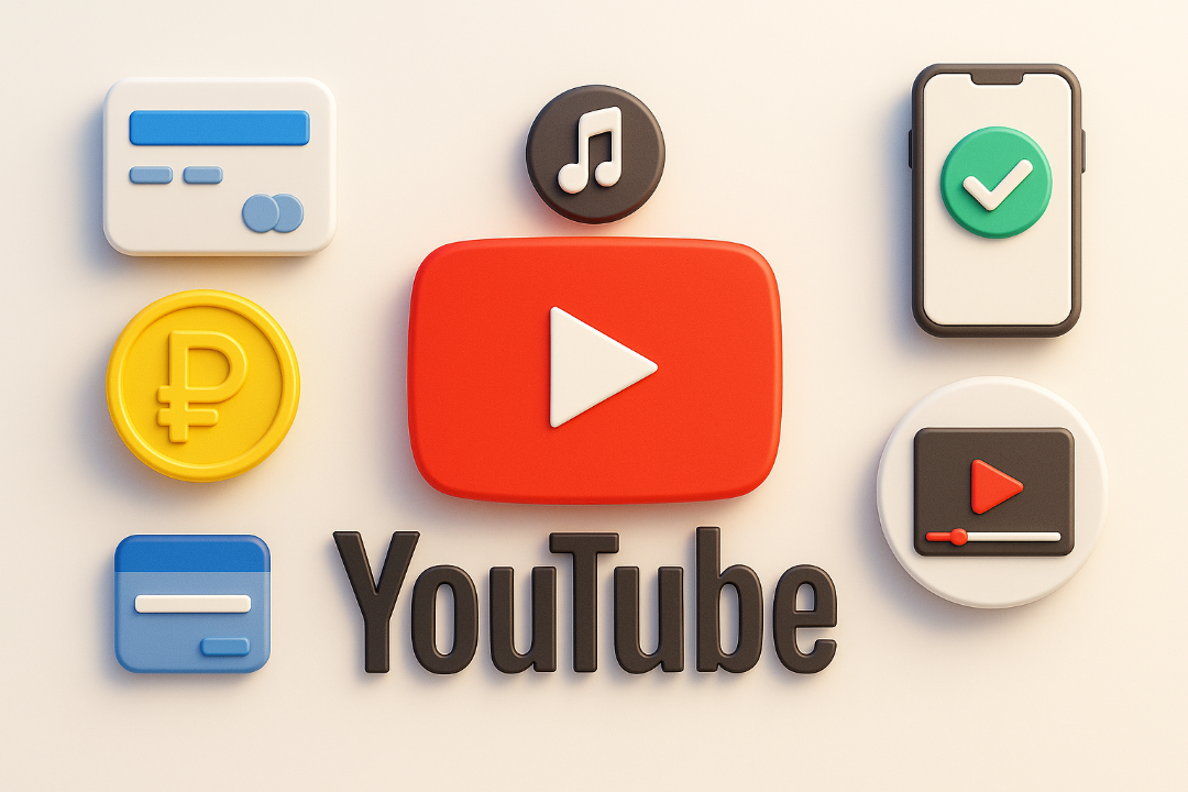 Как оформить подписку YouTube Music в России в 2025 году — Oplatym.ru ...