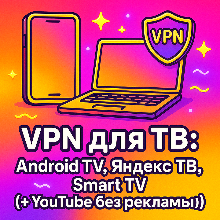 VPN для ТВ: Android TV, Яндекс ТВ, Smart TV (+ YouTube без рекламы) 19.11.2025 — Полина Иванова ...