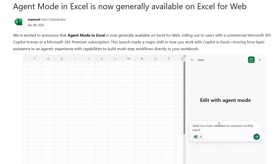 Microsoft превратила Copilot в автономного агента для автоматизации в Excel. — Нейрон и кофе! на ...