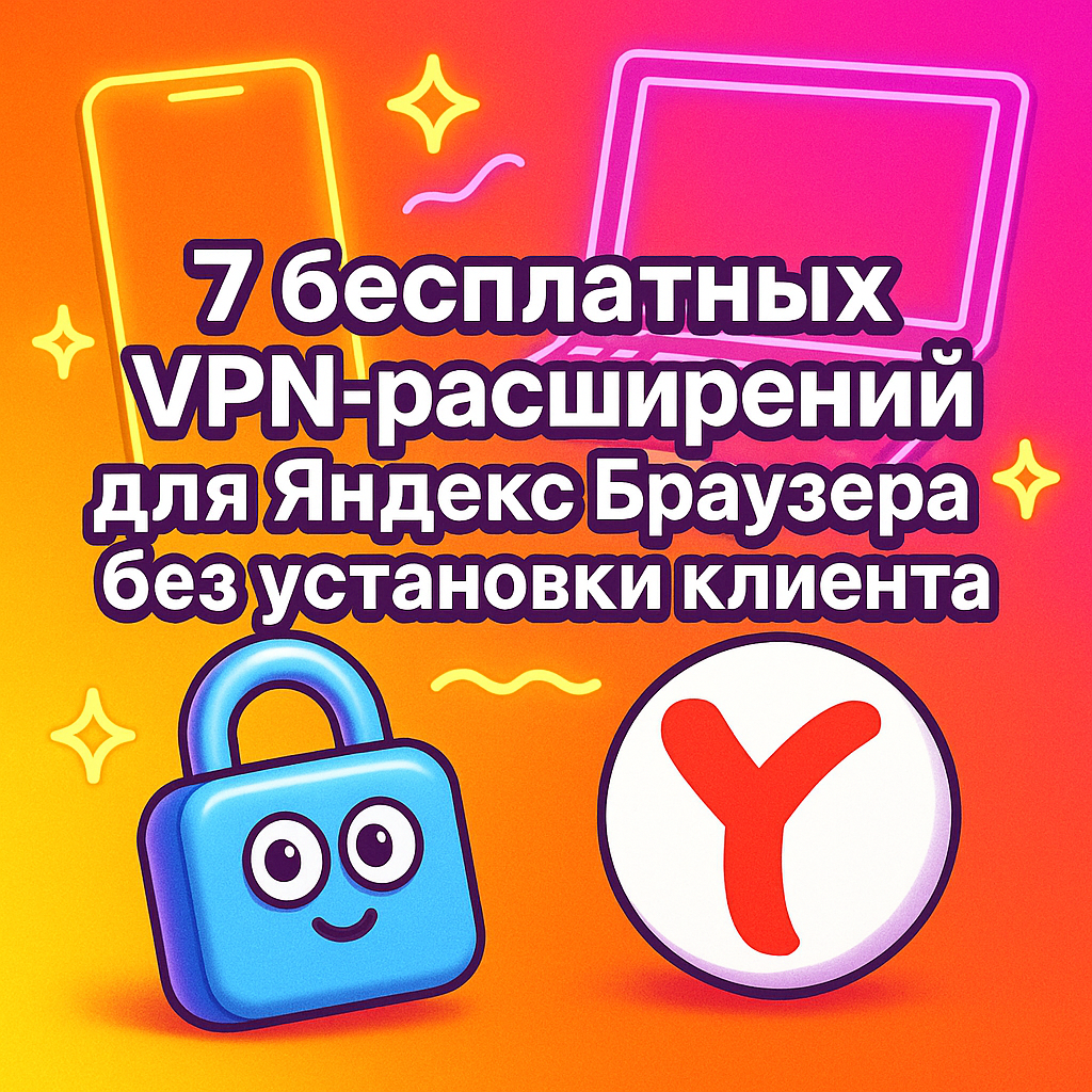 7 бесплатных VPN-расширений для Яндекс Браузера без установки клиента ...