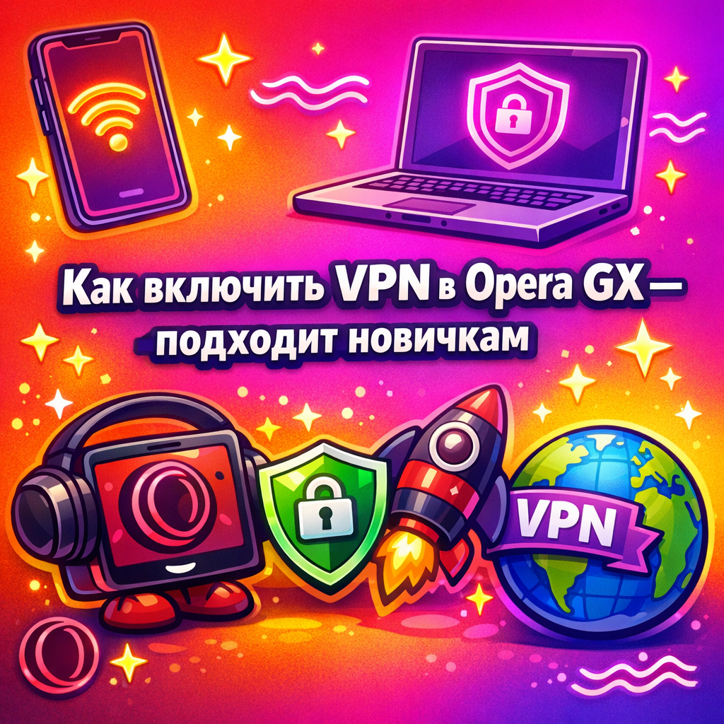 Как включить VPN в Opera GX — подходит новичкам 29.12.2025 — Максим ...