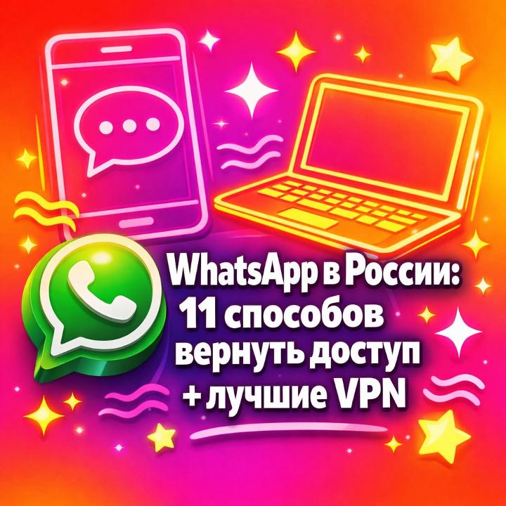 WhatsApp в России 2026: 11 способов вернуть доступ + лучшие VPN ...