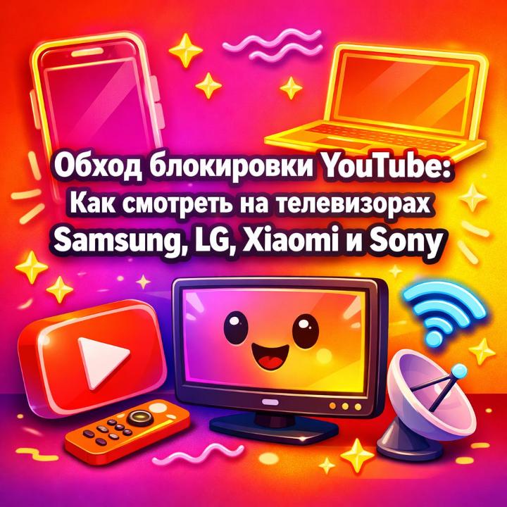 Обход блокировки YouTube: Как смотреть на телевизорах Samsung, LG, Xiaomi и Sony — Валерия ...