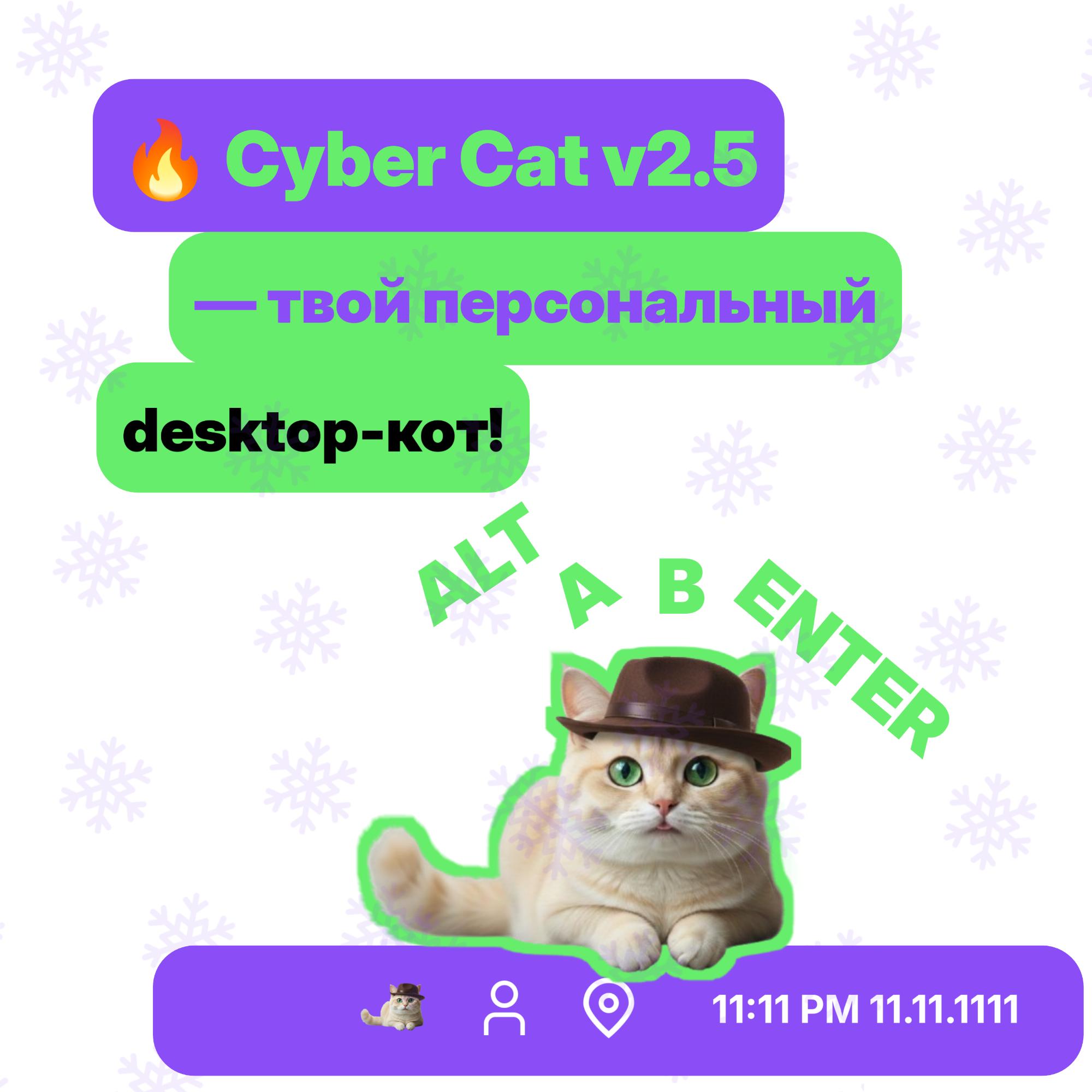 🔥 Cyber Cat v2.5 — твой персональный desktop-кот! — Gregory Bale на ...