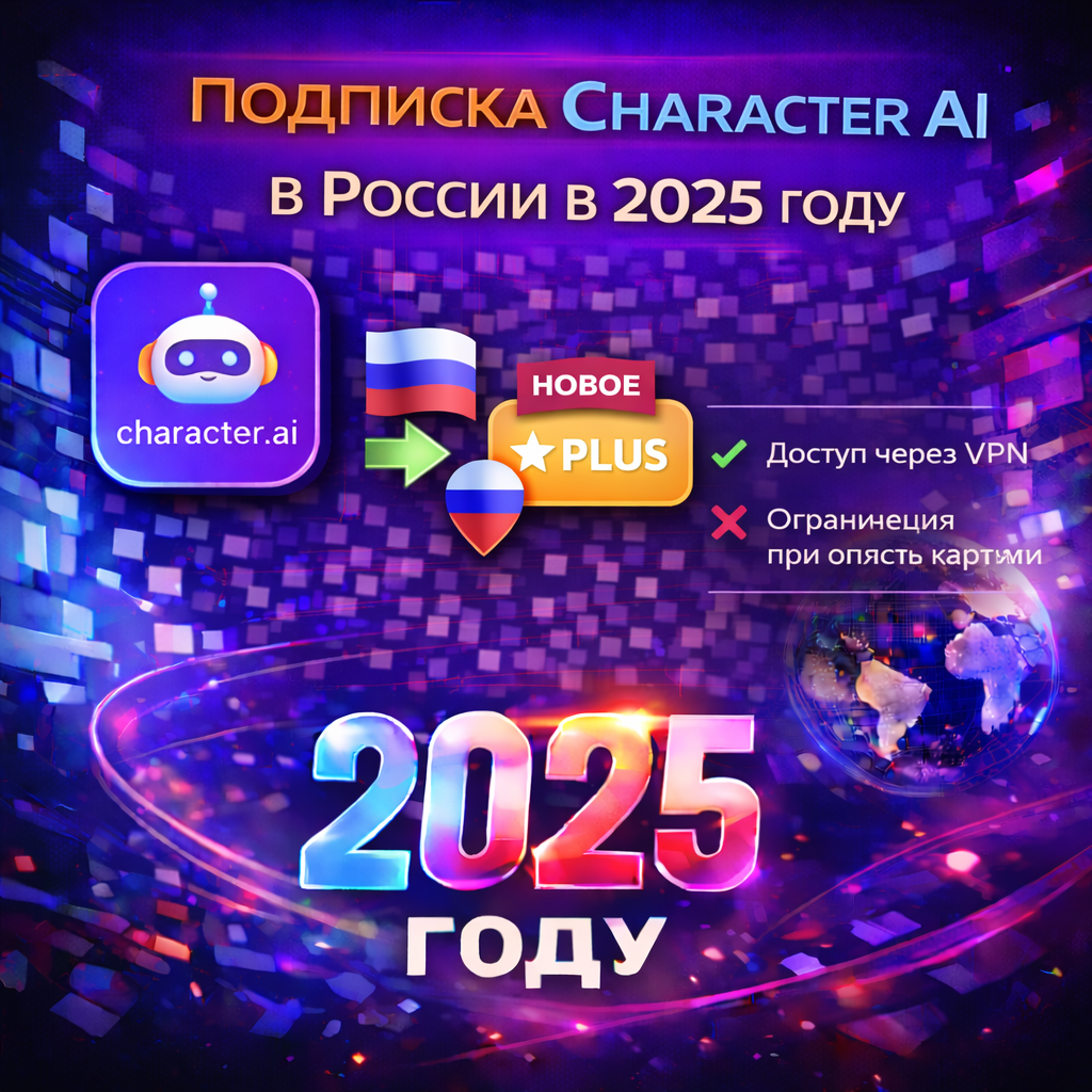 Подписка Character AI в России в 2025 году — Oplatym.ru на TenChat.ru