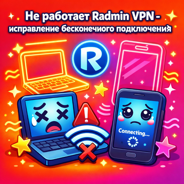 Не работает Radmin VPN - исправление бесконечного подключения 21.01. ...