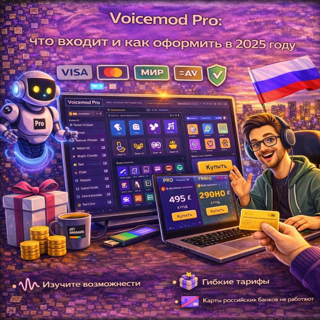 Voicemod Pro: что входит и как оформить в 2025 году — Oplatym.ru на ...